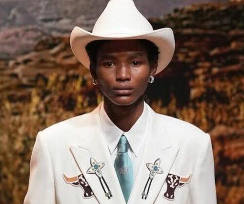 South African model Lebo Malope walks Louis Vuitton Fashion Week 2024 ...