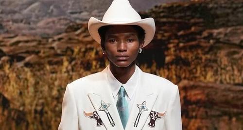 South African model Lebo Malope walks Louis Vuitton Fashion Week 2024 ...