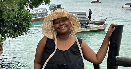 Popi Sibiya has internet users praying for her guardian angel on latest ...